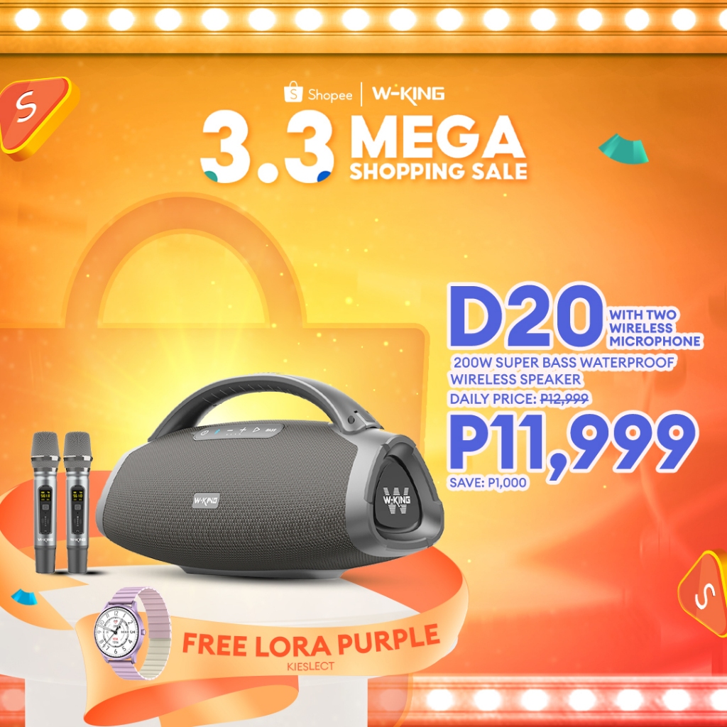 W-KING X20/D20 Powerful 200W Super Bass IPX6 Waterproof Outdoor boombox ...