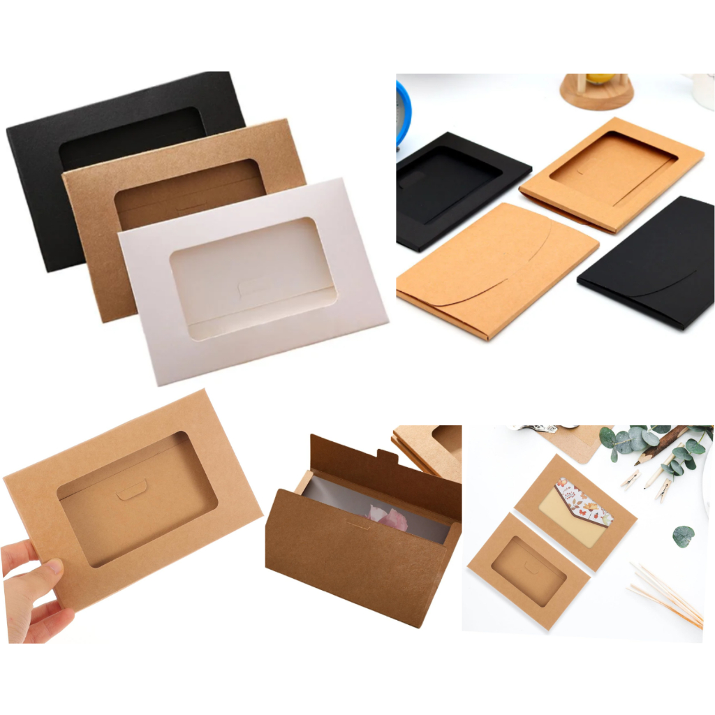 Paper Envelope with Window 4R Size l Postcard Box l Photo Frame Card l ...