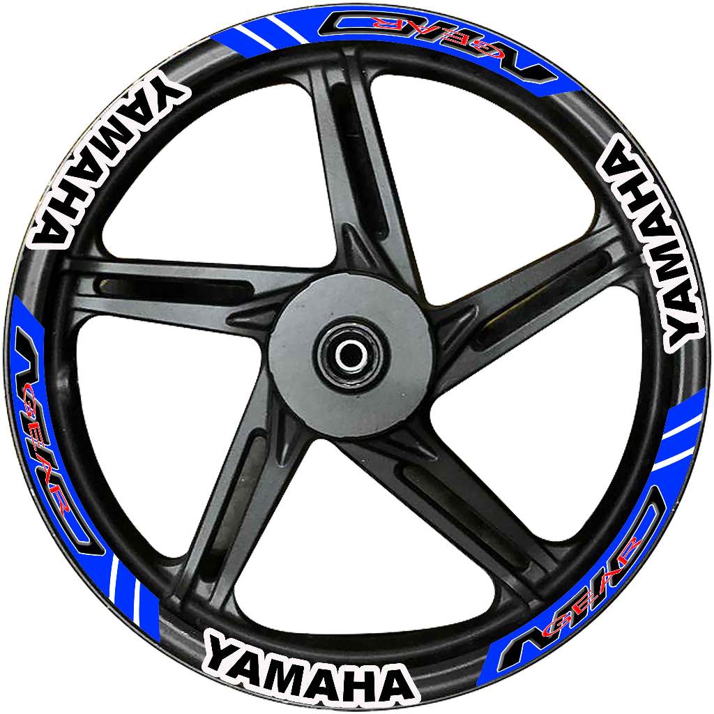 YAMAHA MIO GEAR, PRINTED MAGS STICKER DECALS (SET FOR 2 WHEELS, FRONT ...