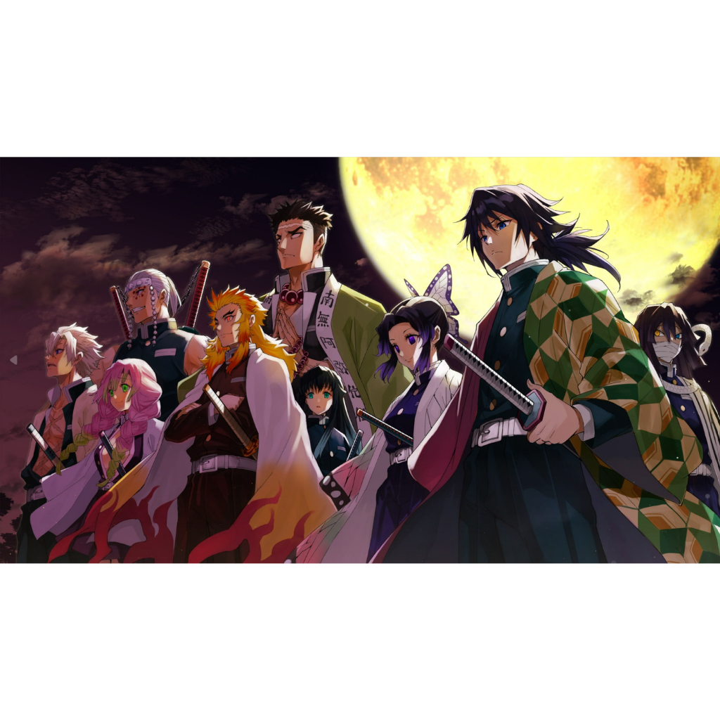 DEMON SLAYER HASHIRA Wall Decor Puzzle Poster with protective cover ...