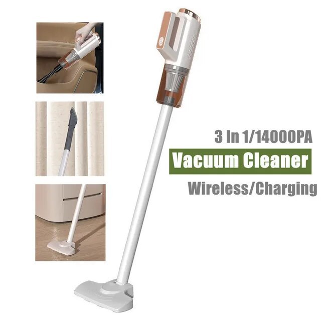400W 3 IN 1 14000Pa Cordless Car Vacuum Cleaner Handheld Automatic ...