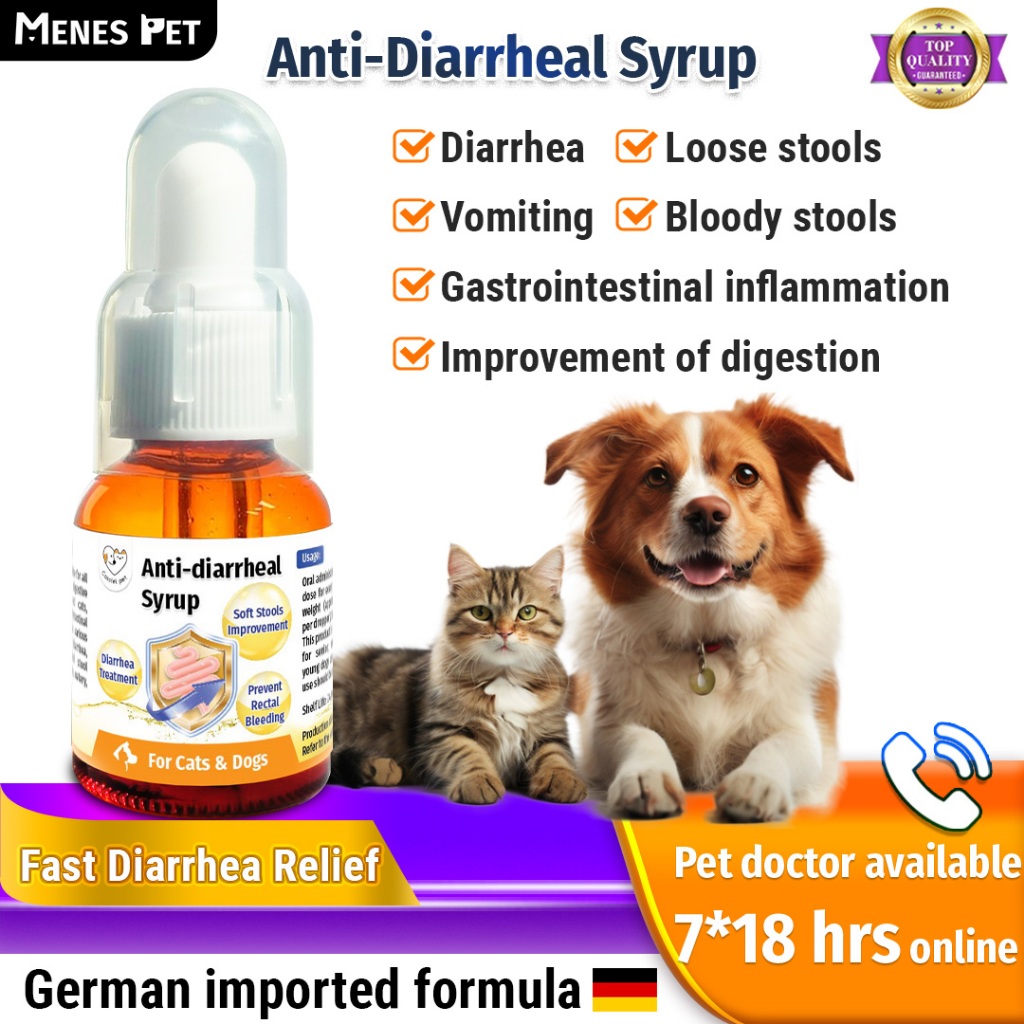 Cassiel Pet Anti-Diarrheal Syrup Oral Suspension For Vomiting Bloody Or ...