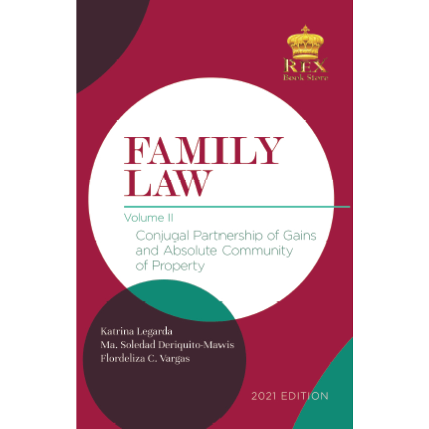 Family Law Volume II (2021 Edition) by Katrina Legarda (Cloth Bound ...