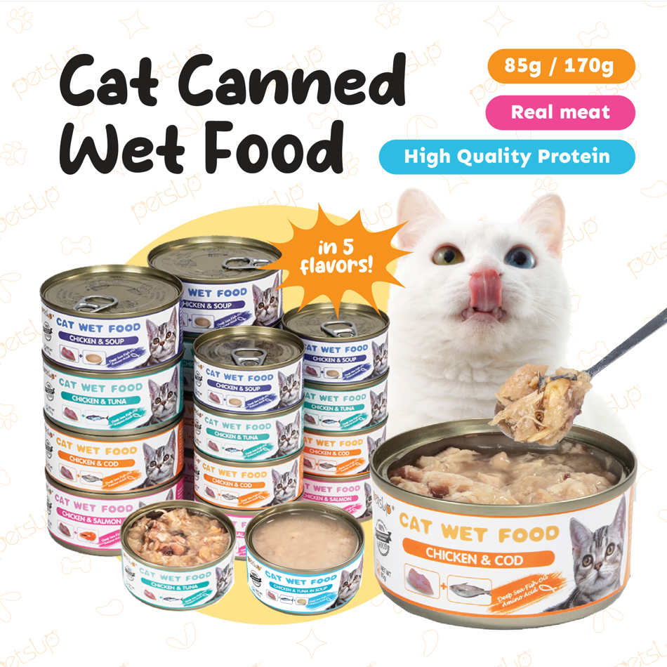Petsup Cat Wet Food Chicken Soup Real Meat Nutritious Tasty Canned Food ...