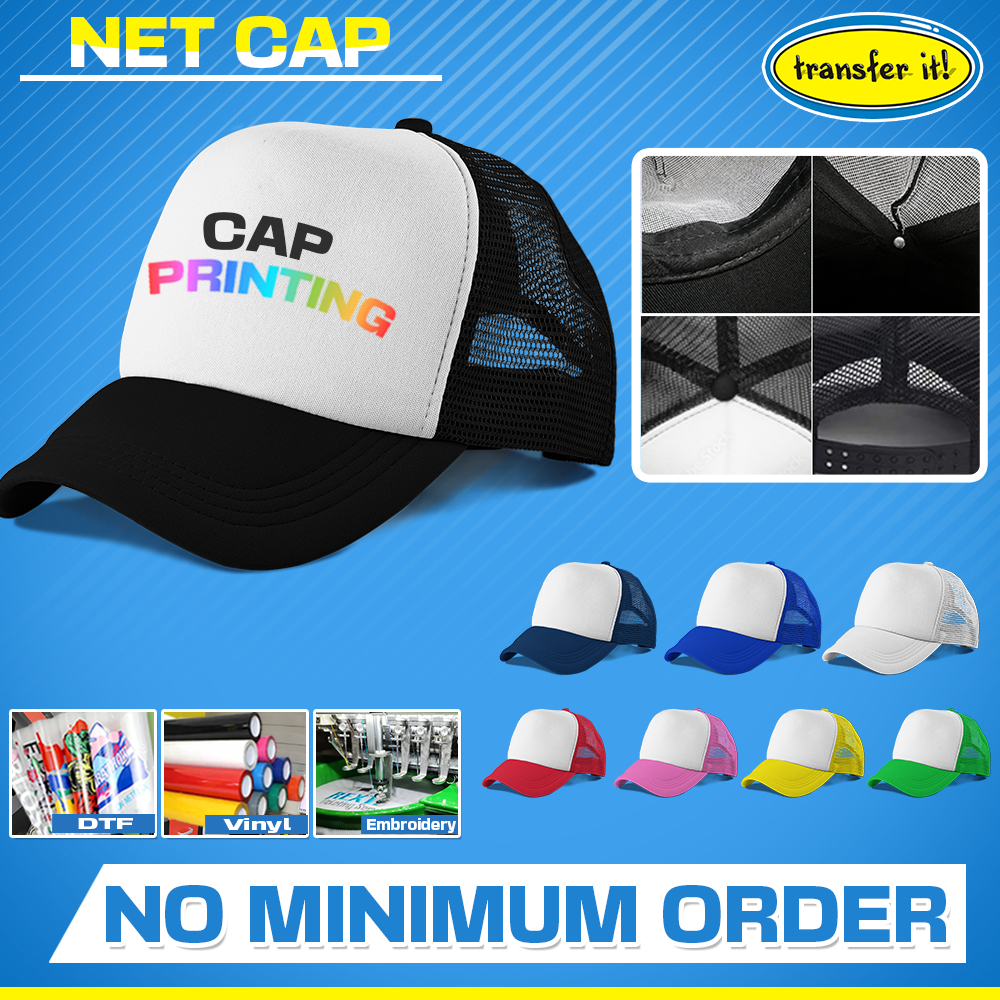 Transfer It Customized Printed Trucker cap Net Cap (Logo, Names ...