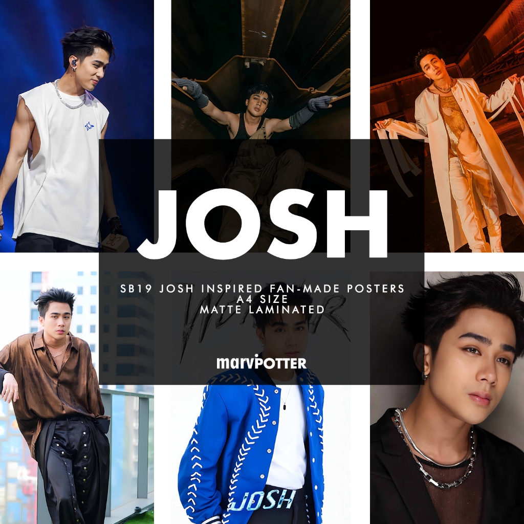 SB19 Mahalima JOSH PHOTO A4 Photo Poster Matte Laminated (250GSM) FAN ...