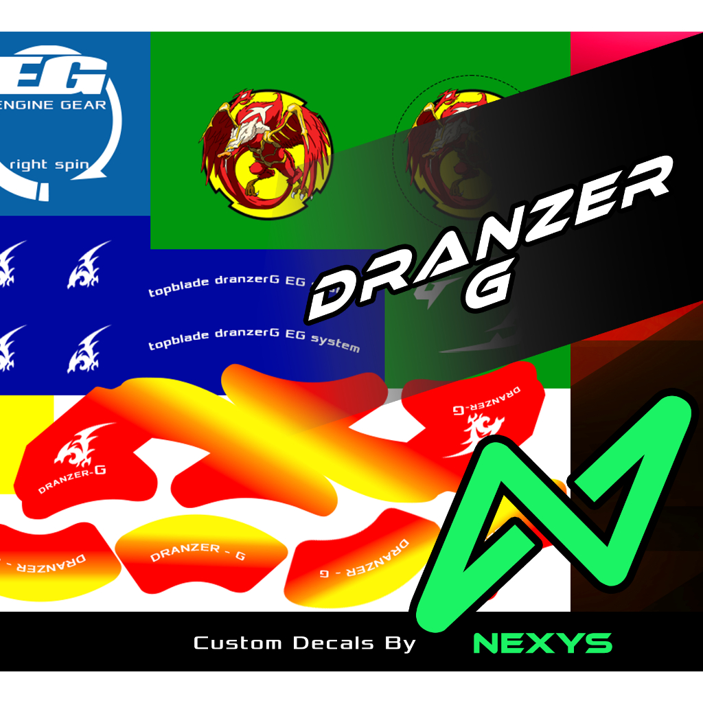 Beyblade Dranzer G - Sticker | Shopee Philippines