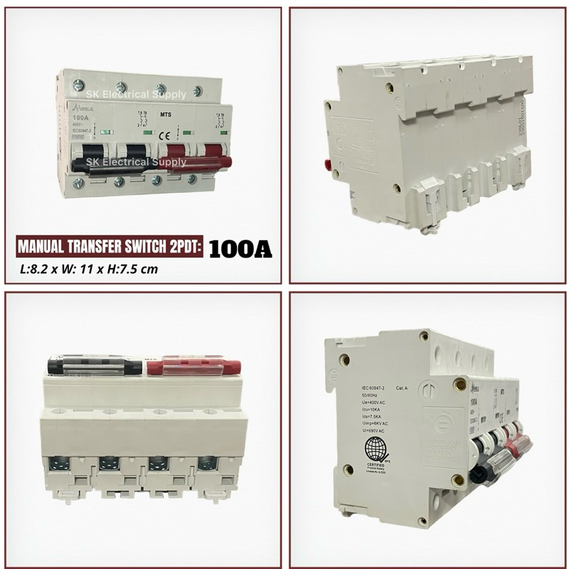 MEIJI MTS 2PDT 20A | 32A | 40A | 63A | 100A | sk electrical | Shopee ...