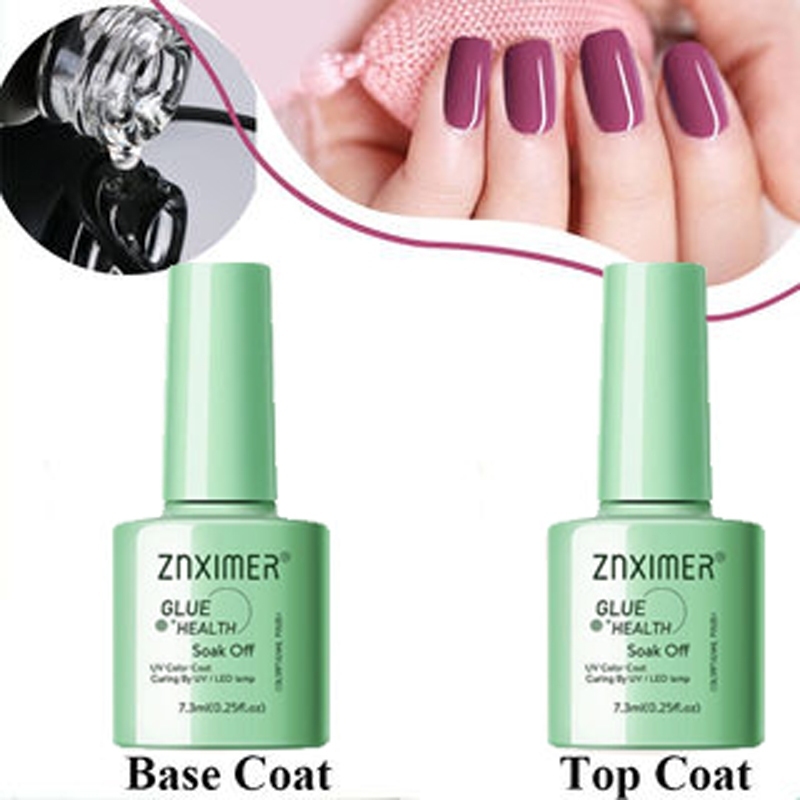 Nailite Gel Polish Functional UV Gel Primer Base Coat Top Coat Matte ...