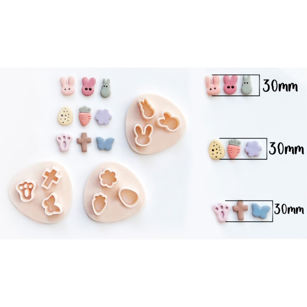 POLYMER CLAY EASTER CLAY CUTTERS THEME SET2 | Shopee Philippines