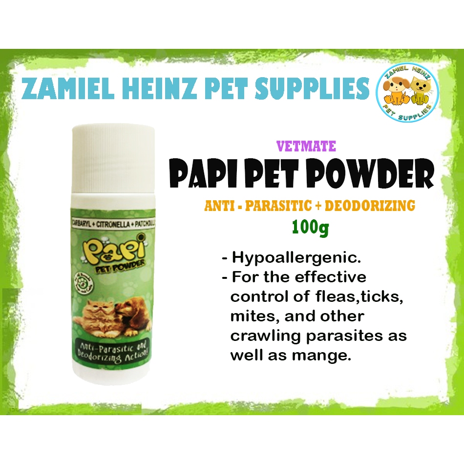 PAPI Pet Powder - Anti Parasitic/Deodorizer | 100g | Shopee Philippines