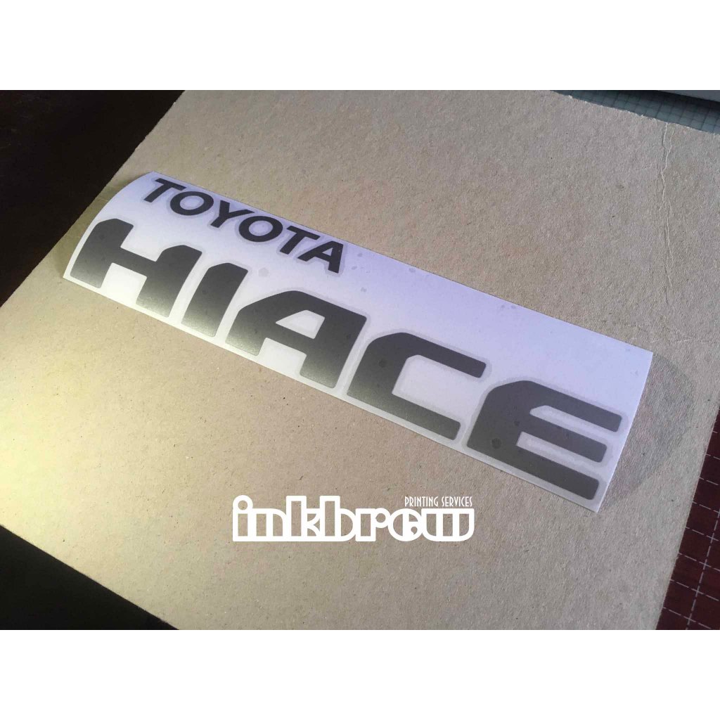 Toyota Hiace Tailgate Sticker for H300 Commuter Deluxe | Shopee Philippines
