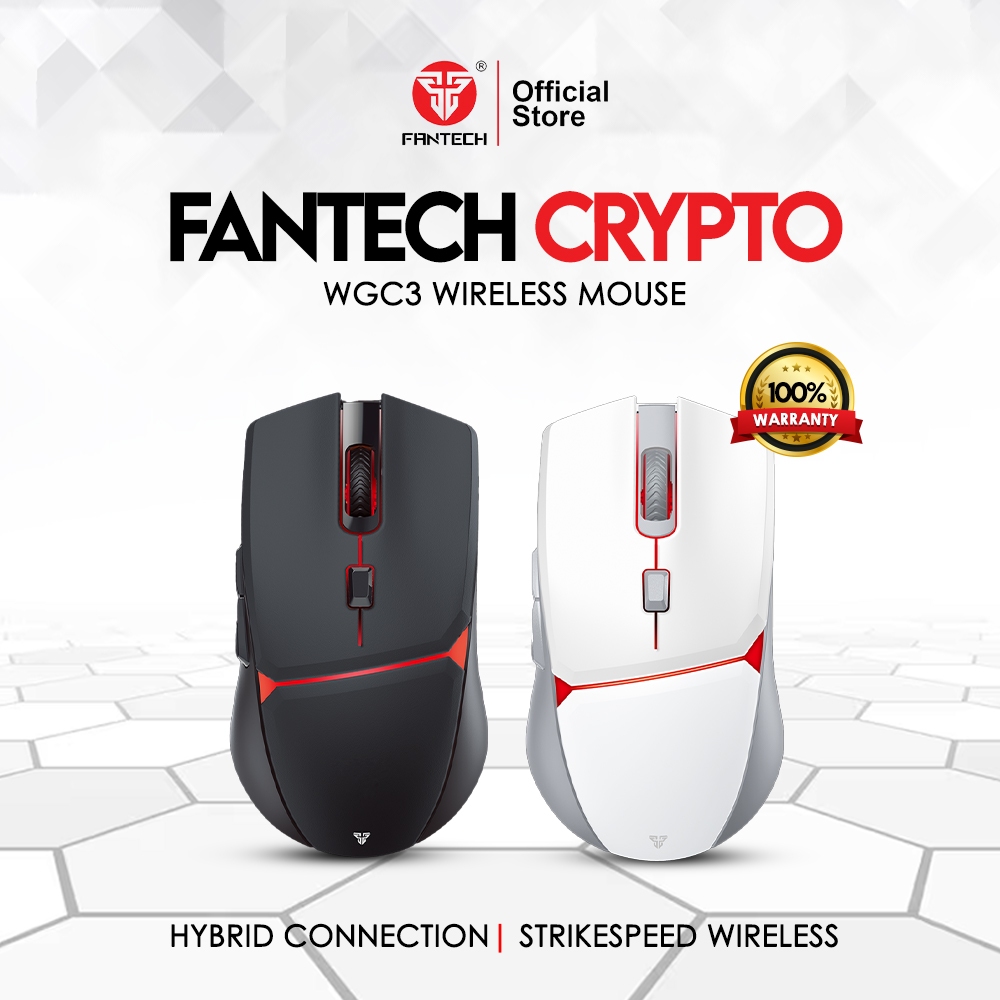 Fantech WGC3 Crypto Wireless & Hybrid Connection RGB 6D Macro Function & Programmable Gaming ...