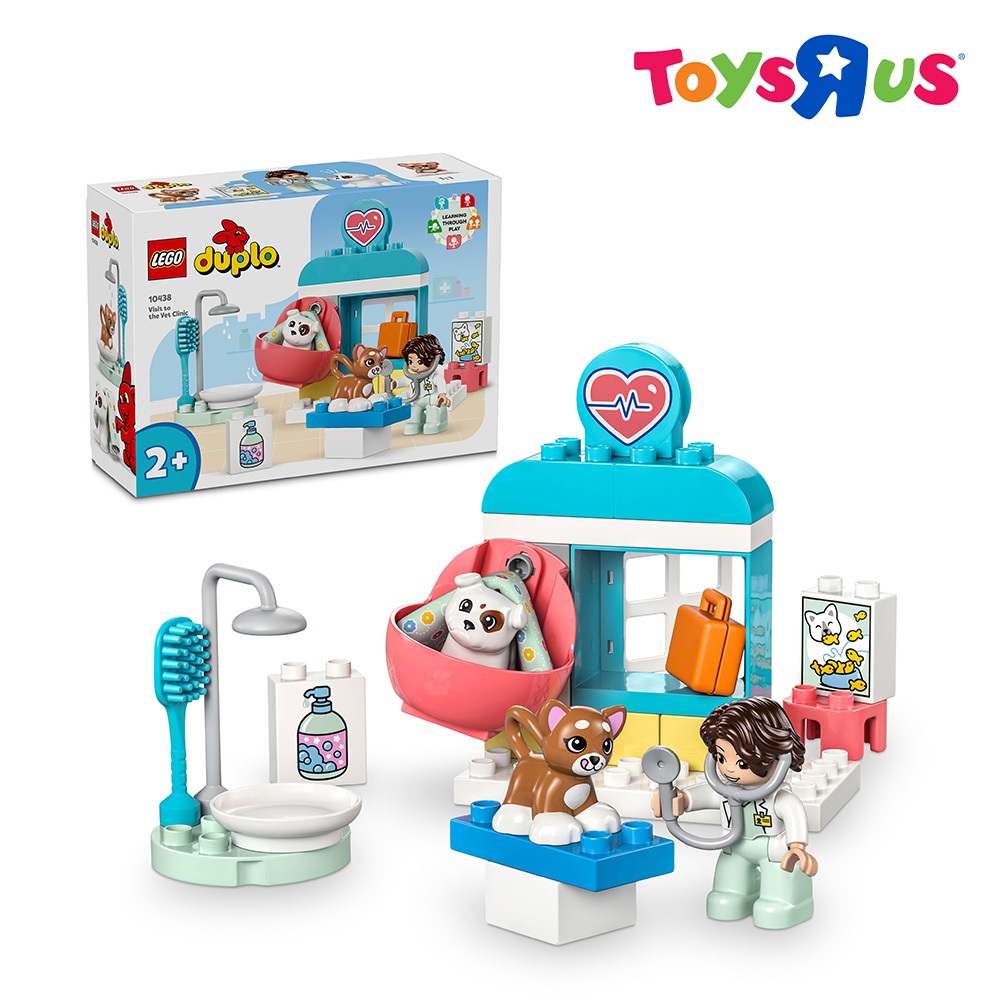LEGO® DUPLO® Town Visit to the Vet Clinic 10438, Ages 2+, Building ...