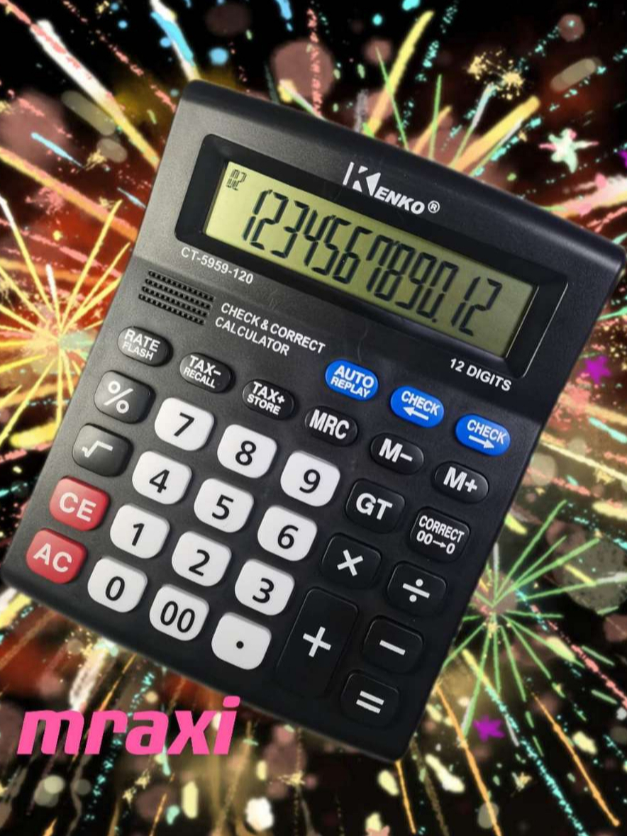 NEW 12-digit large screen calculator business electronic desktop ...