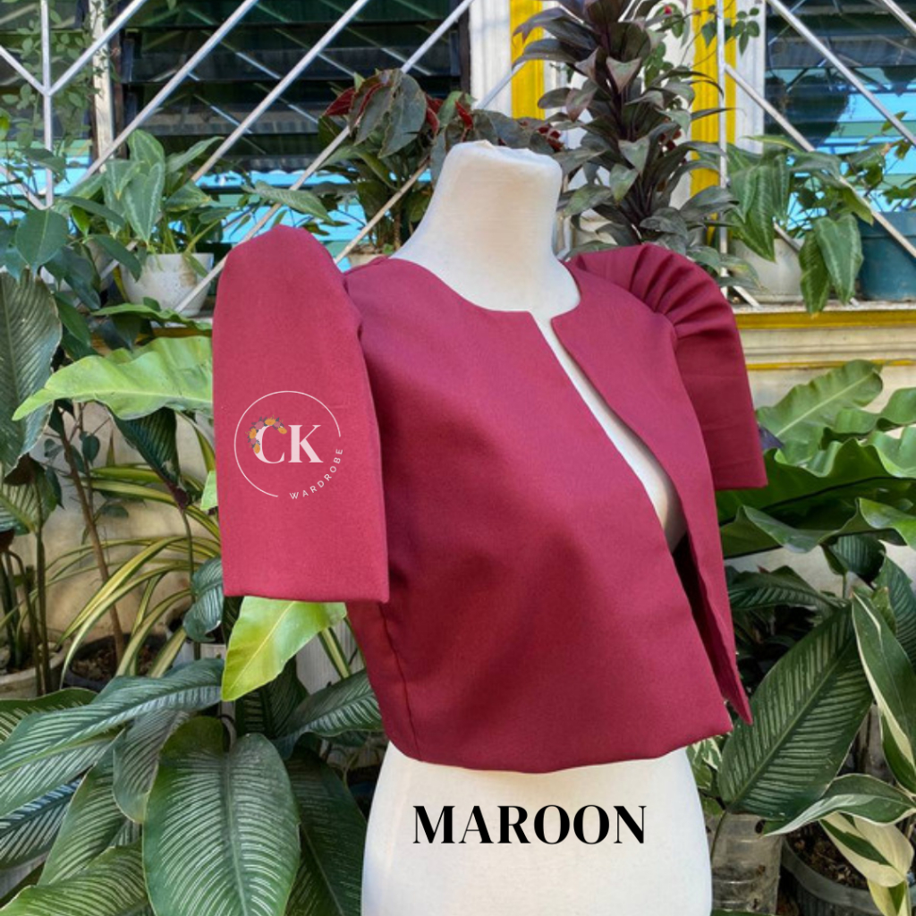 Plain Modern Filipiniana Blazer Basic Formal Wear (Actual Photo ...