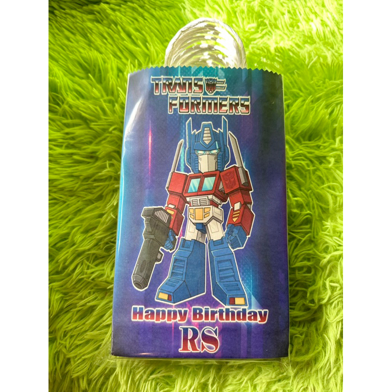Optimus Prime Transformers free Customize name lootbag sold per 10pcs ...