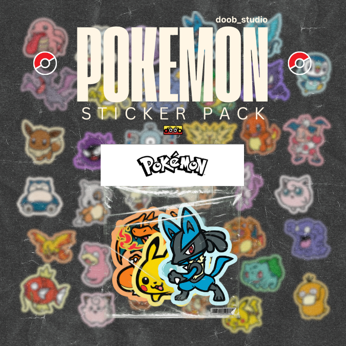 Pokemon Waterproof Vinyl Sticker | Pikachu, Snorlax, Gengar, Hunter ...