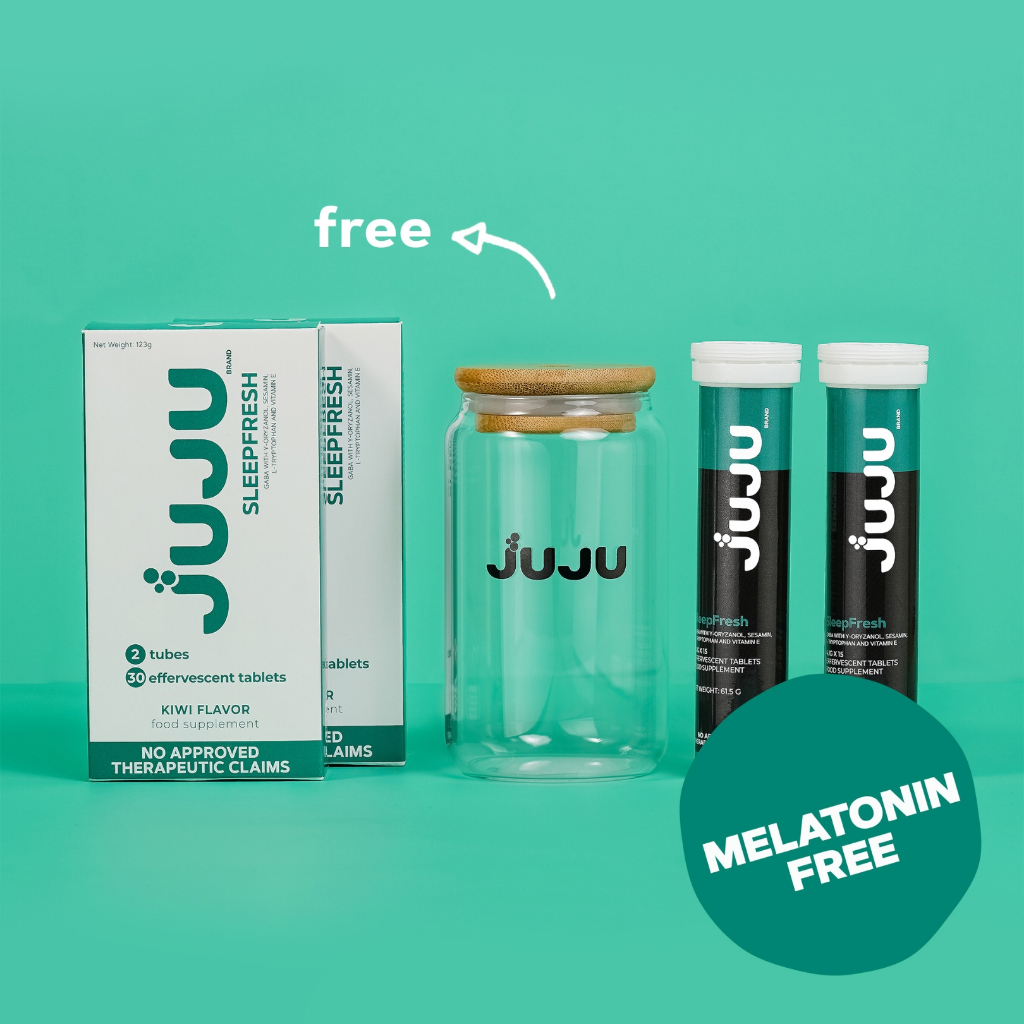 JUJU SleepFresh - 2 Boxes (60 effervescent tablets) for Better Sleep ...