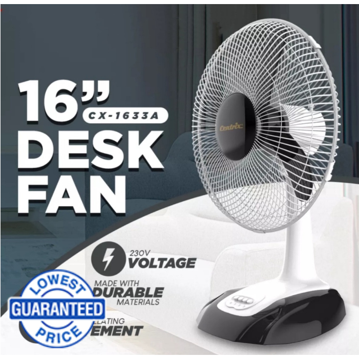 Original Centrix 360°Electric Fan Portable 16" Desk Fan Cx1633a (Random ...
