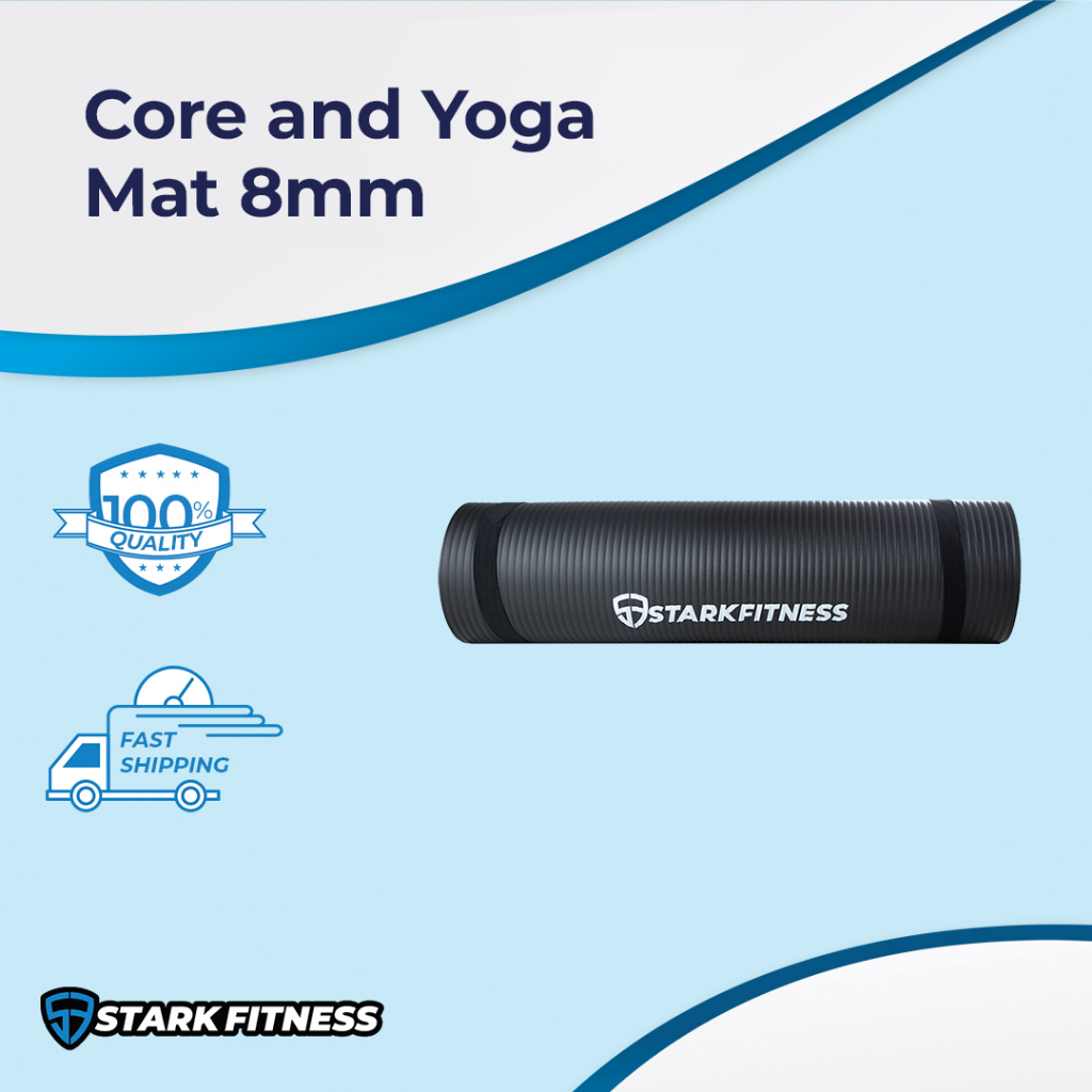 STARK FITNESS Core And Yoga Mat (8mm, 10mm, 12mm, 15mm, 20mm) | Shopee ...