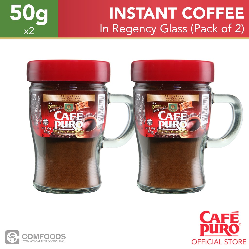 CAFE PURO Instant Coffee in Regency Cup 50g | Shopee Philippines