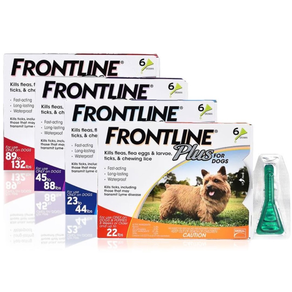 FRONTLINE Plus Flea & Tick Treatment for Dogs SOLD PER 1 PIPETTE ...