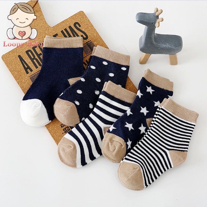 5 Pairs Socks for Baby Kids Boy Baby Socks New Born Socks for Baby Boy ...