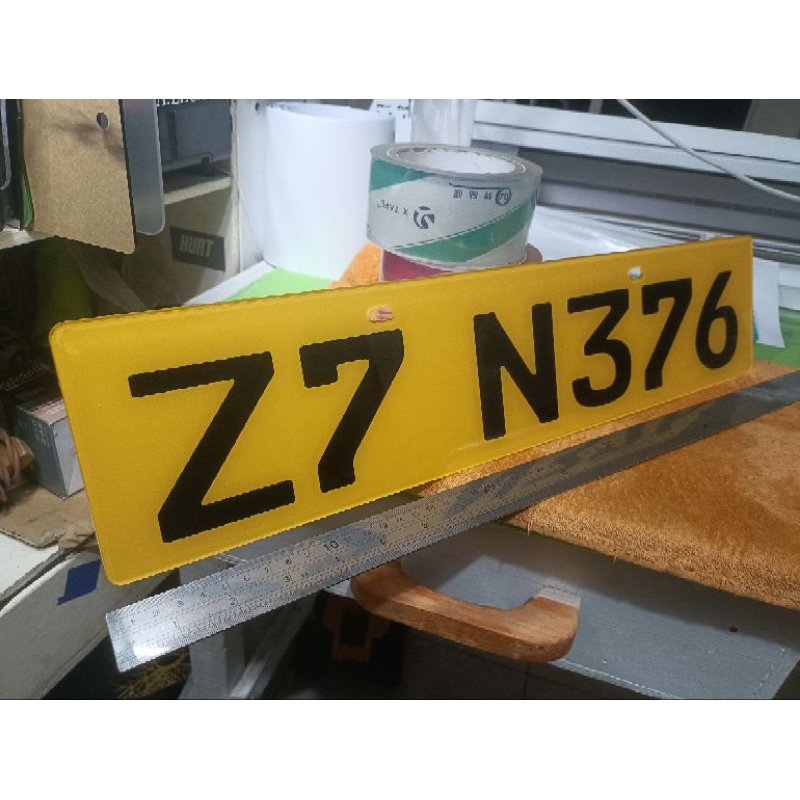 CUSTOMIZED ACRYLIC CONDUCTION PLATES temporary car plates Carshow ...