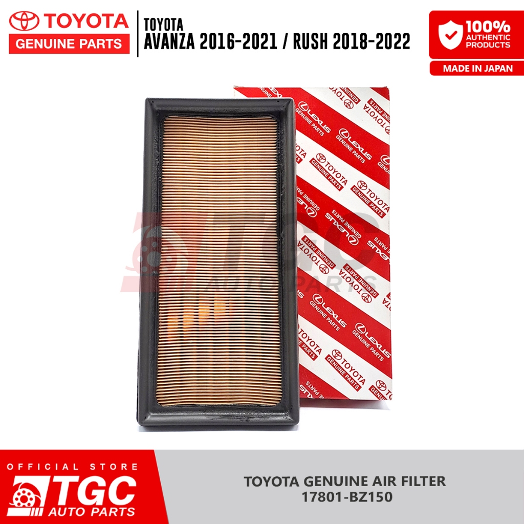 Toyota Genuine Air Filter 17801-BZ150 AVANZA 2015-UP - 1pc | Shopee ...