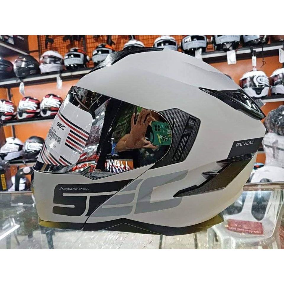 SEC Revolt 2023 and V2 Modular Helmet + FREE Extra Clear Visor and ...