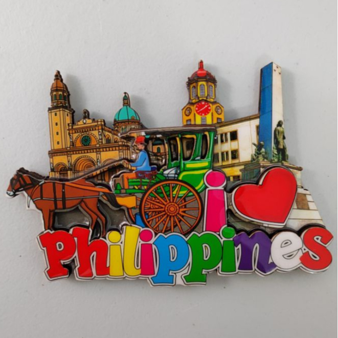 Embossed Refrigerator Magnet Summer Fish Beach Jeepney Manila ...