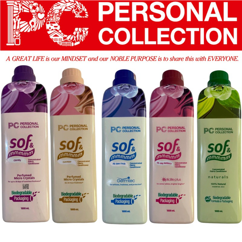 PERSONAL COLLECTION Soft Mmm Fabric Conditioner 1000ml 100% Original ...