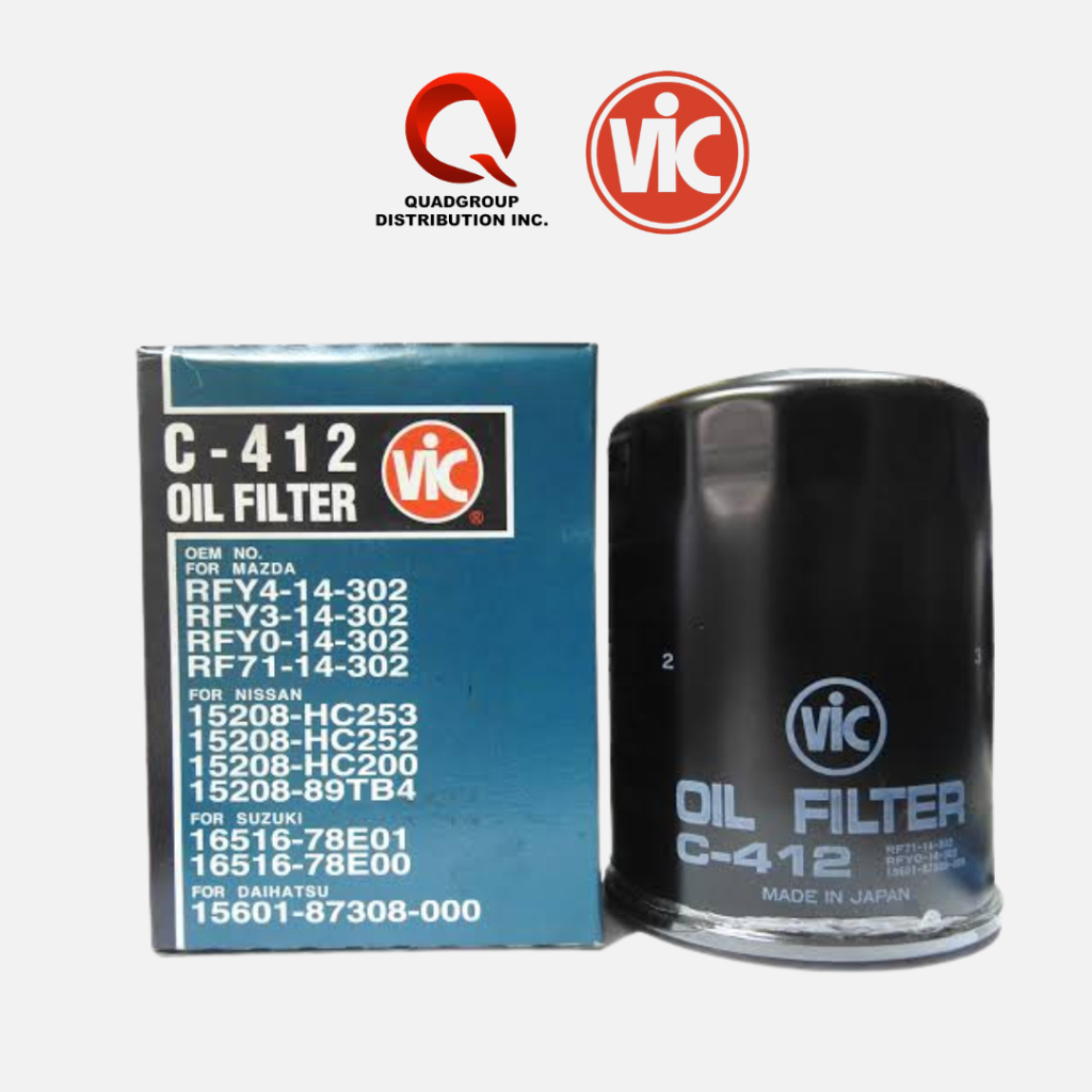 VIC FILTERS - C-412 OIL FILTER | Shopee Philippines