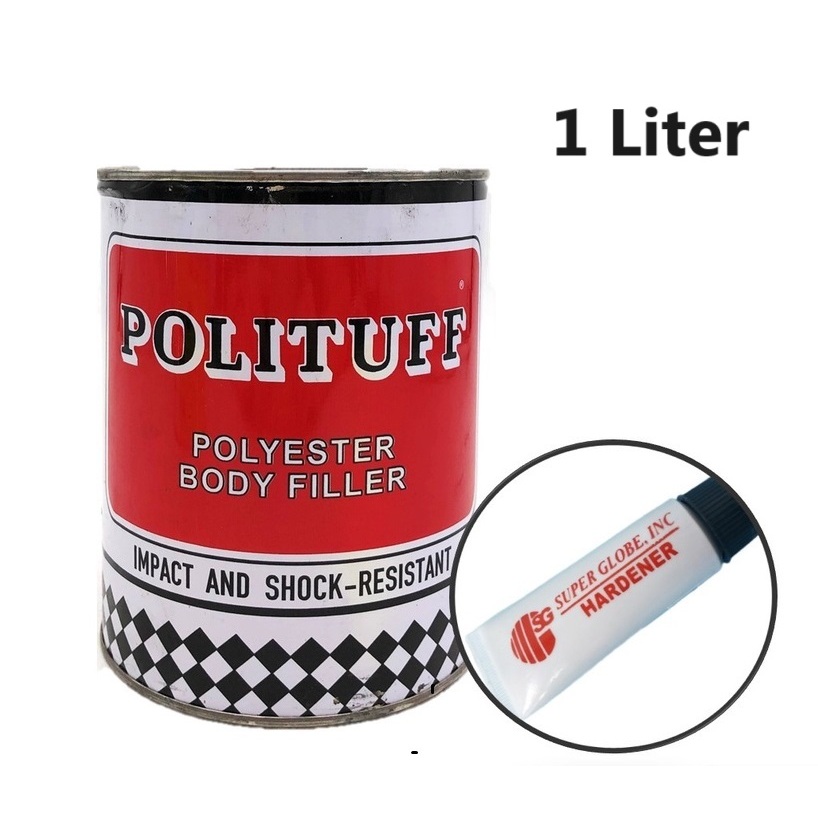 POLITUFF 1L with Hardener Polyester Body Filler Impact & Shock ...