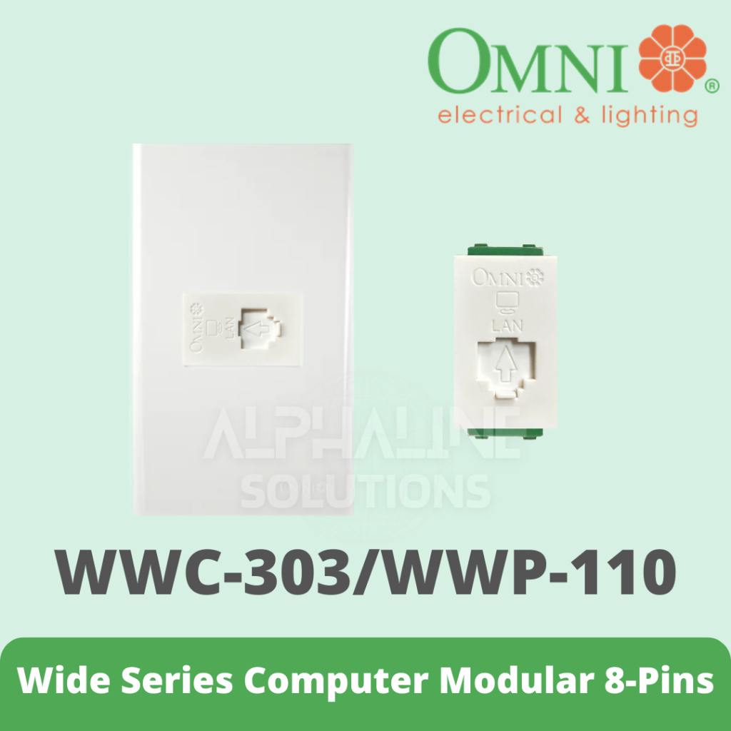Omni Wide Series Computer Modular 8-Pins/LAN Outlet WWC-303 | Shopee ...