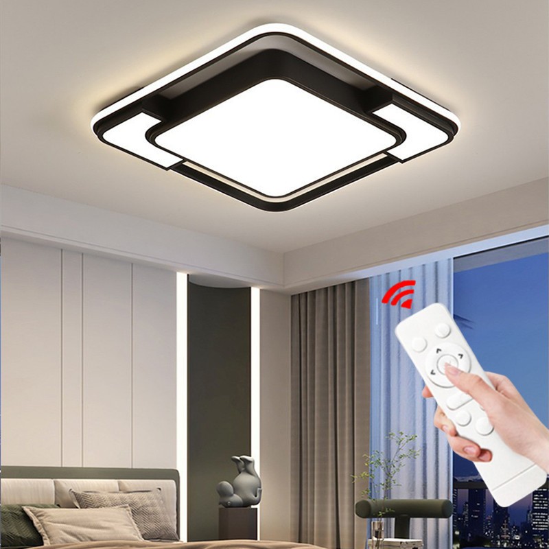 LED Light Remote Control 3 Color Simple Modern Ceiling Light Berroom ...