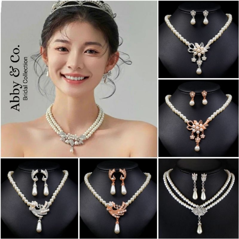 Abby&Co. Mother of the Bride / Sponsor Faux Pearl Jewelry Set Wedding ...