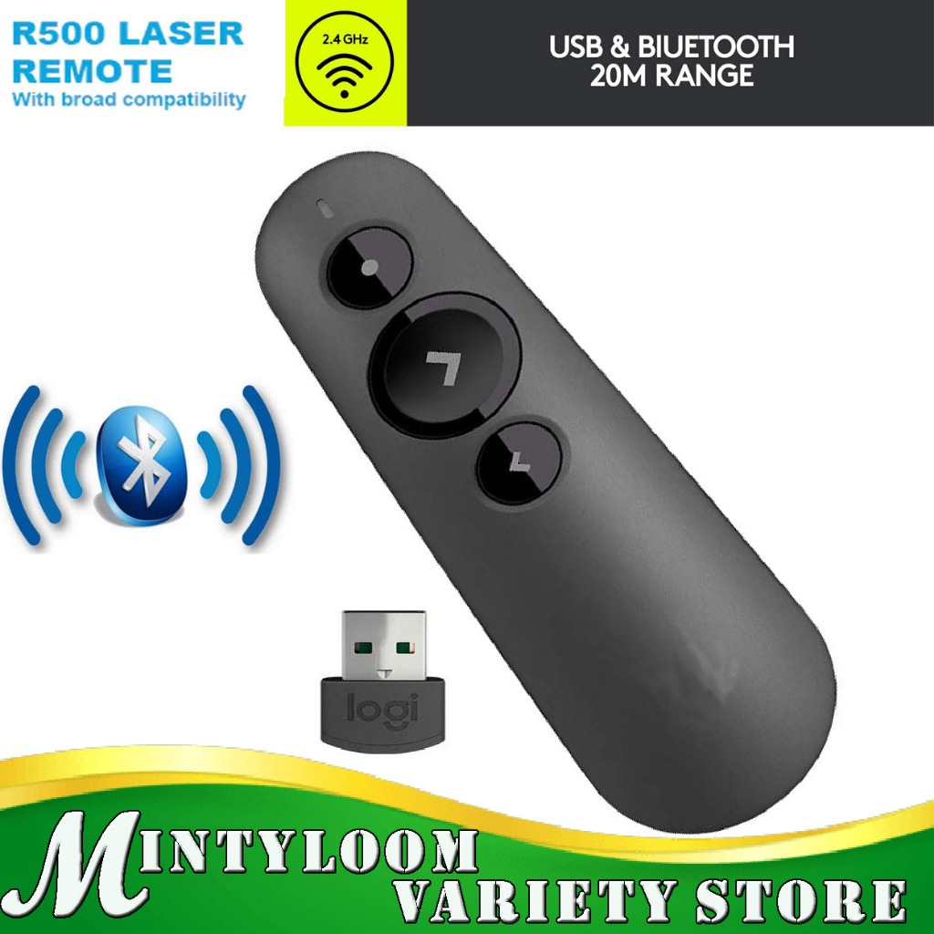 R500 Laser Presentation Remote Clicker USB for Powerpoit | Shopee ...