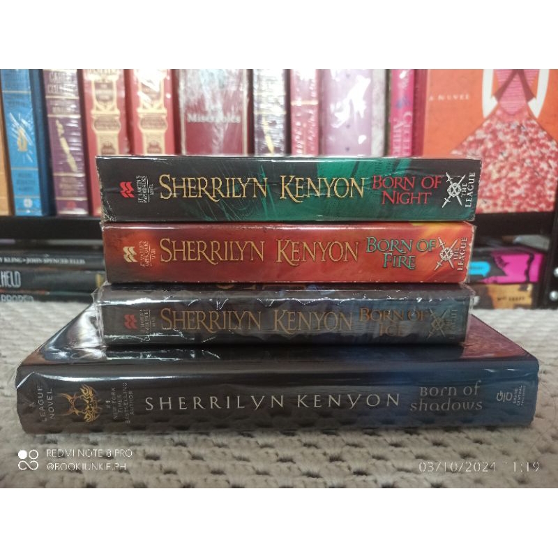 The League Series Books 1 to 4 by Sherrilyn Kenyon (Born of Night,Born of Fire,Born of Ice ...