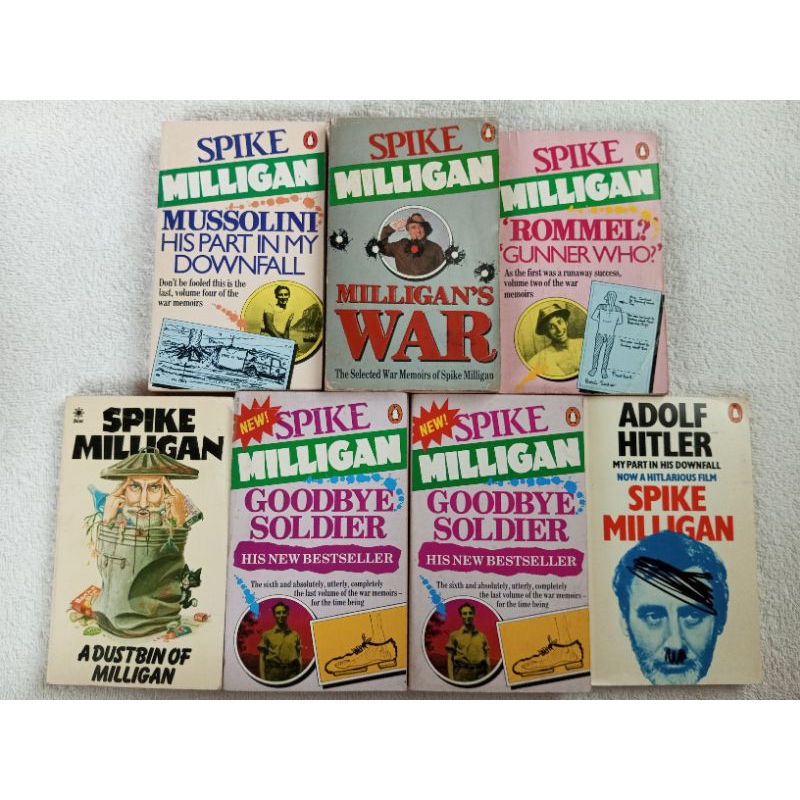 (RARE/VINTAGE) Spike Milligan Books - A Dustbin of Milligan, War ...