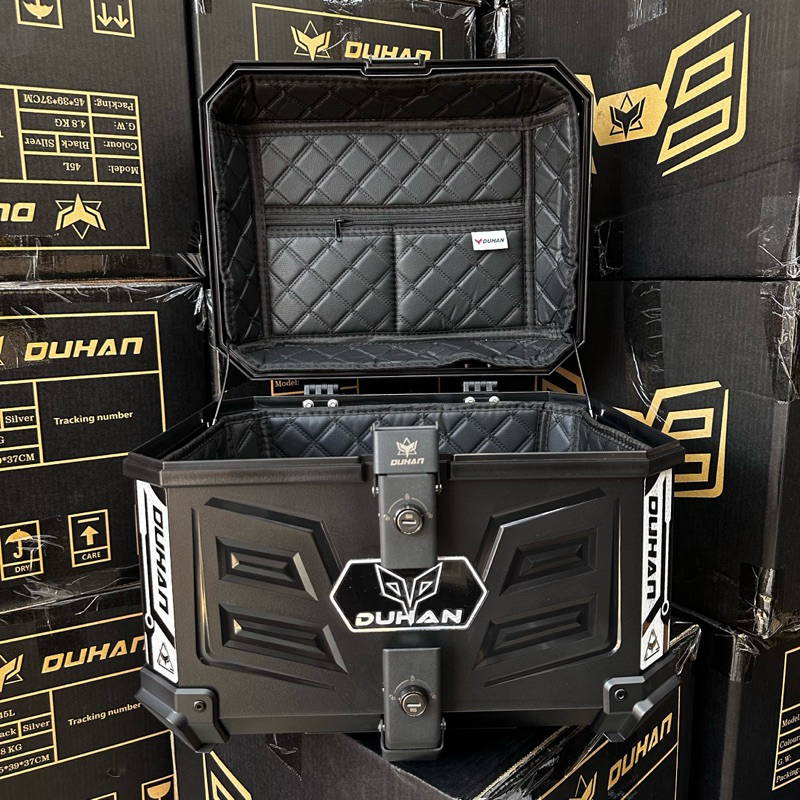 Duhan v8 Abs Plastic Topbox 45 liters FREE BACKREST | Shopee Philippines