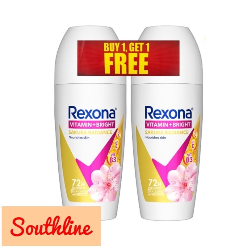BUY 1 TAKE 1 Rexona Vitamin + Bright Sakura Radiance 45ml x 2 | Shopee ...
