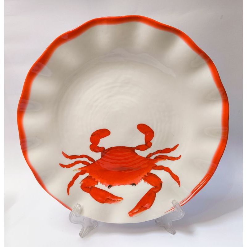 Crab Dinner Plate 10.5" MELAMINE | Shopee Philippines