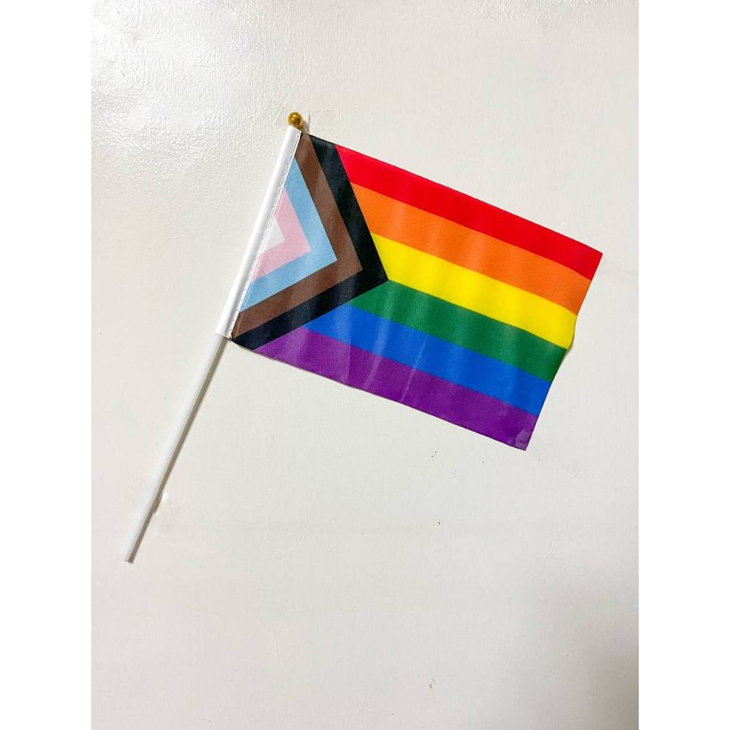 Small Progress Flag | Progress Pride Flag LGBT Handheld Waving | LOCAL | Shopee Philippines