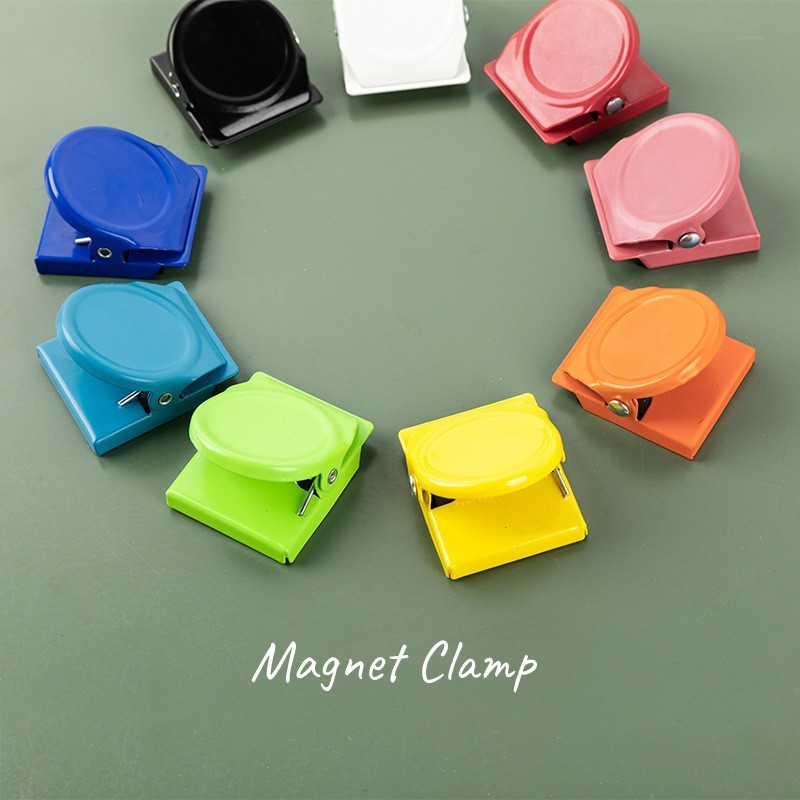 Vintage Metal Magnet Document Clamp Multipurpose Refrigerator Note Clip ...