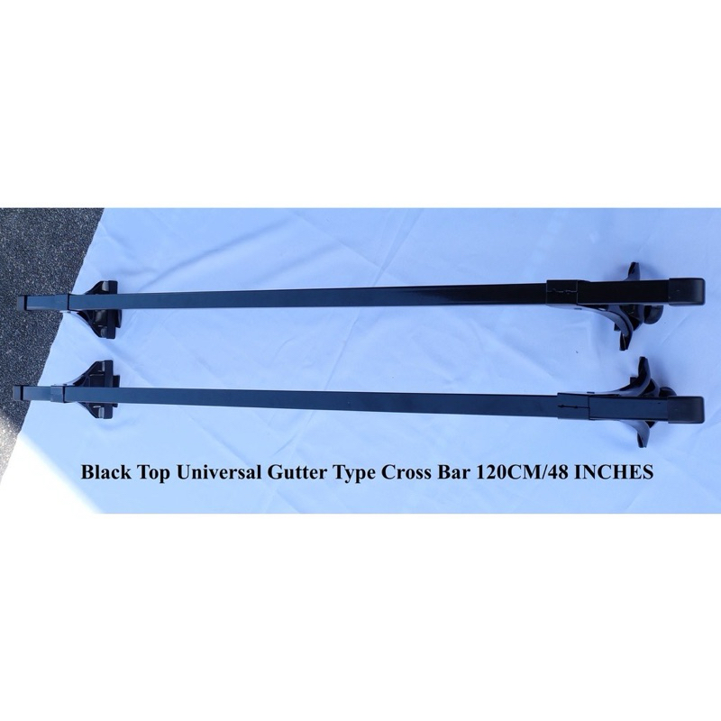 Gutter Type Crossbar Universal BLACK TOP (120cm) | Shopee Philippines