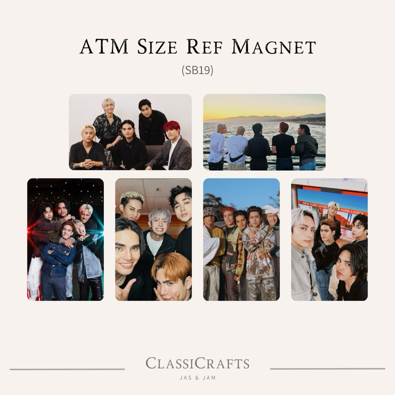 Ref Magnet ATM Size (CUSTOMIZED & SB19 Group Photos) | Shopee Philippines