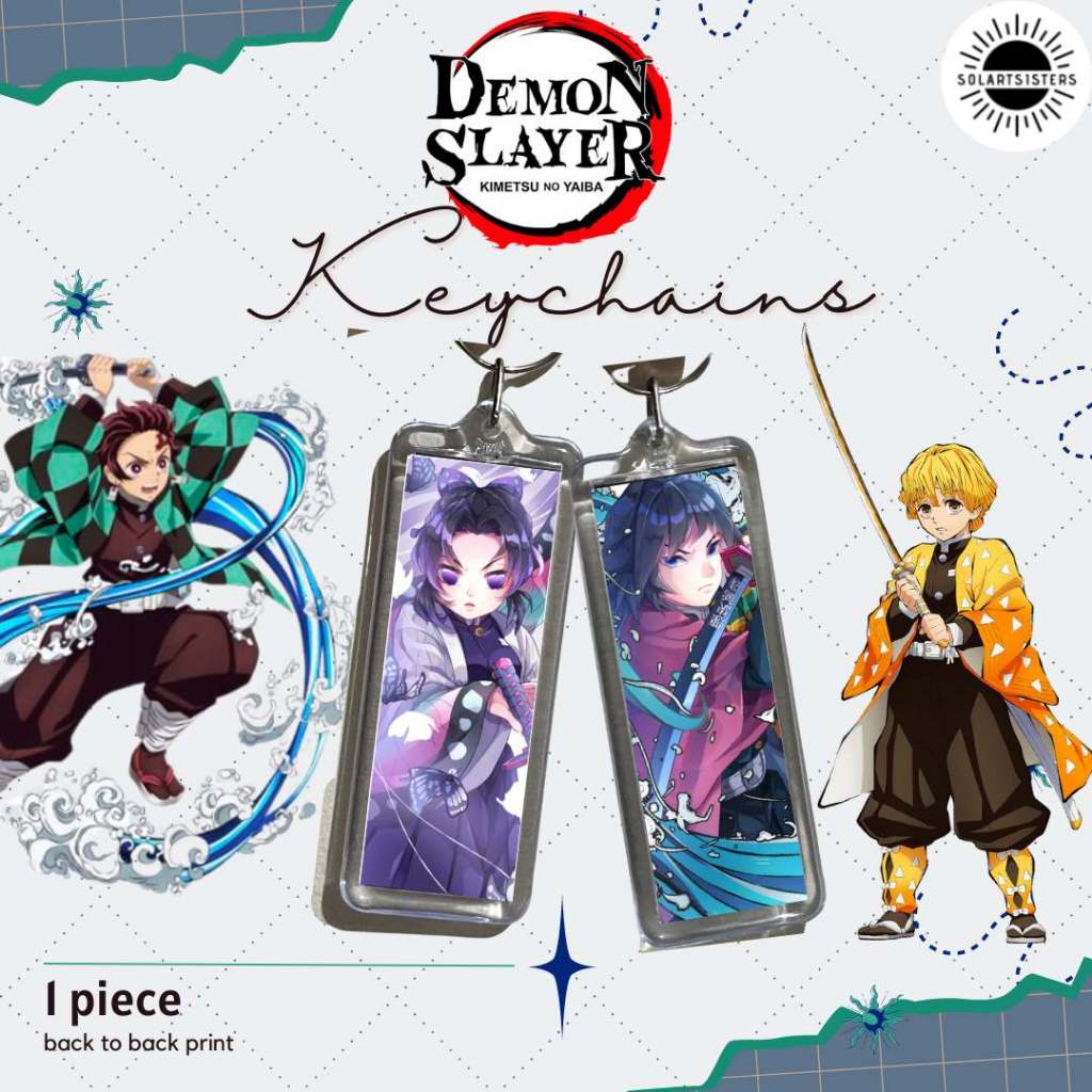Fanmade Demon Slayer Inspired Acrylic Keychains aesthetic otaku merch ...