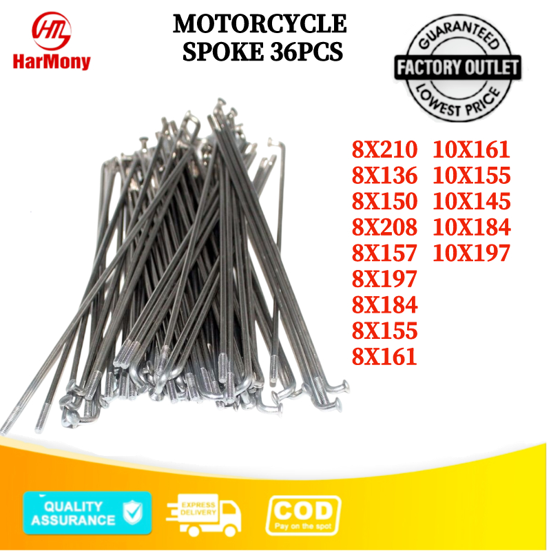MOTORCYCLE SPOKE 36PCS/SET 8G/10G X136 ...